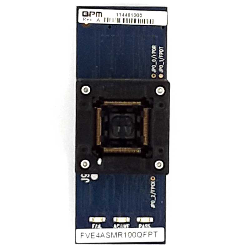 FVE4ASMR100QFPT Socket Cards | BPM Microsystems device programming ...