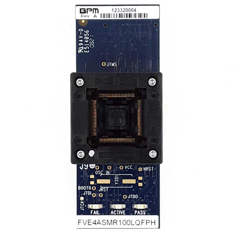 FVE4ASMR100LQFPH Socket Cards | BPM Microsystems device programming ...